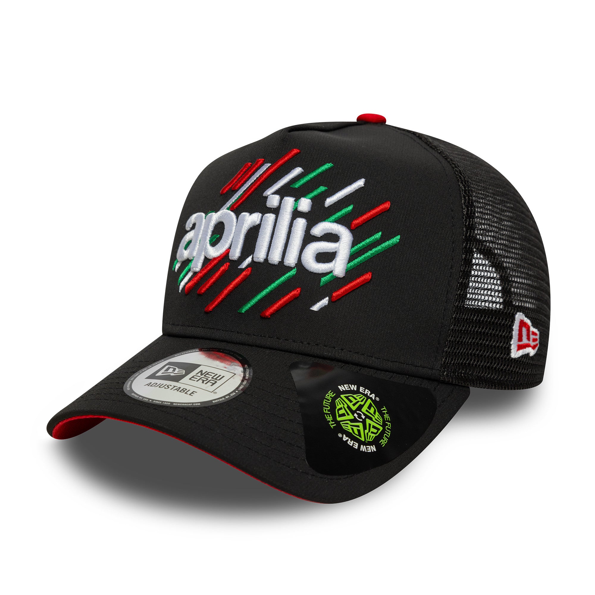 Aprilia Print Trucker Cap Adults - Black | TheRaceWorks