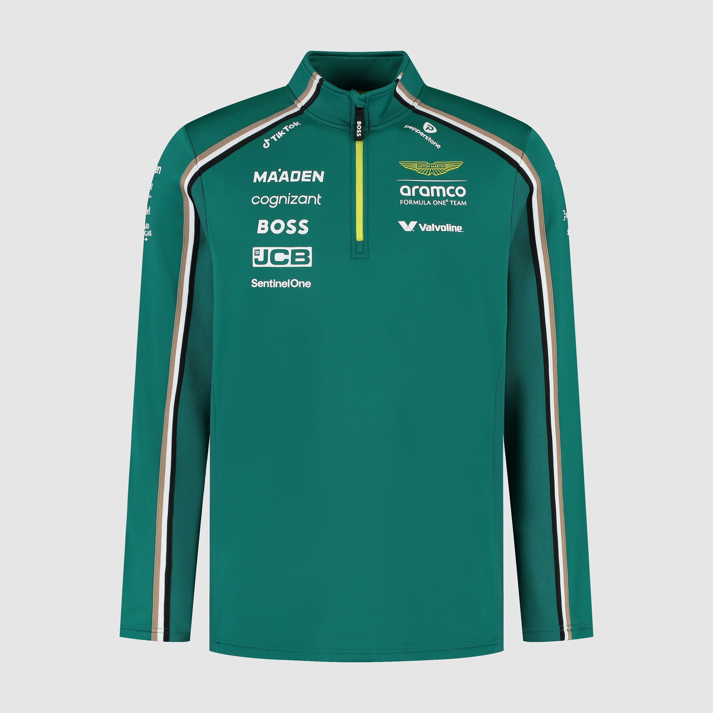 Aston Martin F1 Team 2025 Quarter Zip Mens - Green | TheRaceWorks